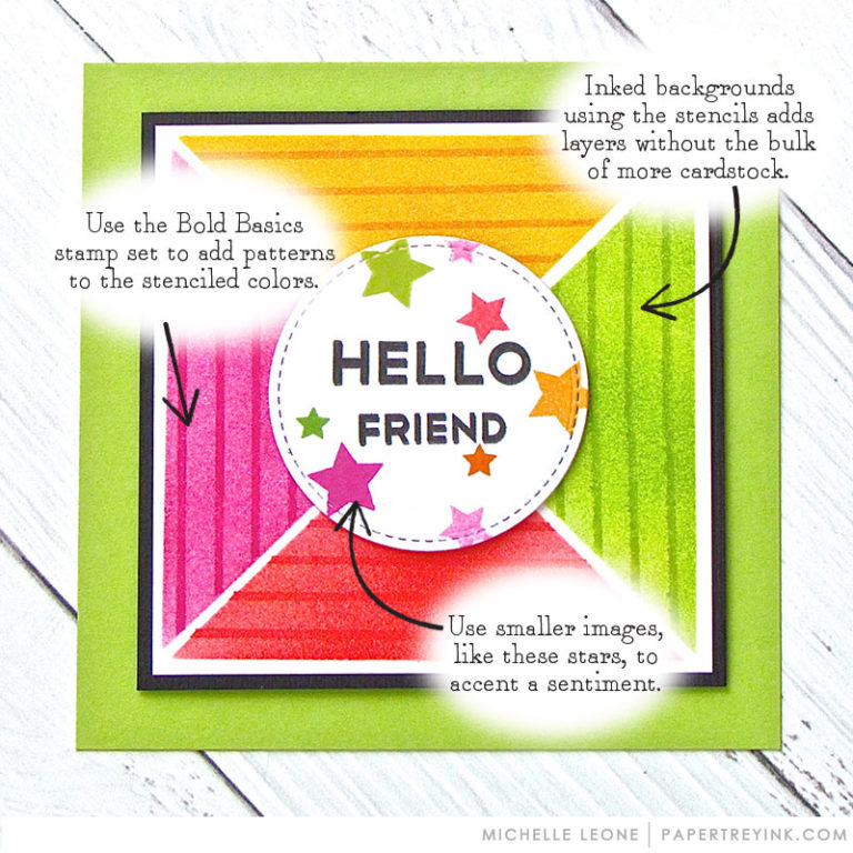 Create Bold Cards with Stamps & Stencils