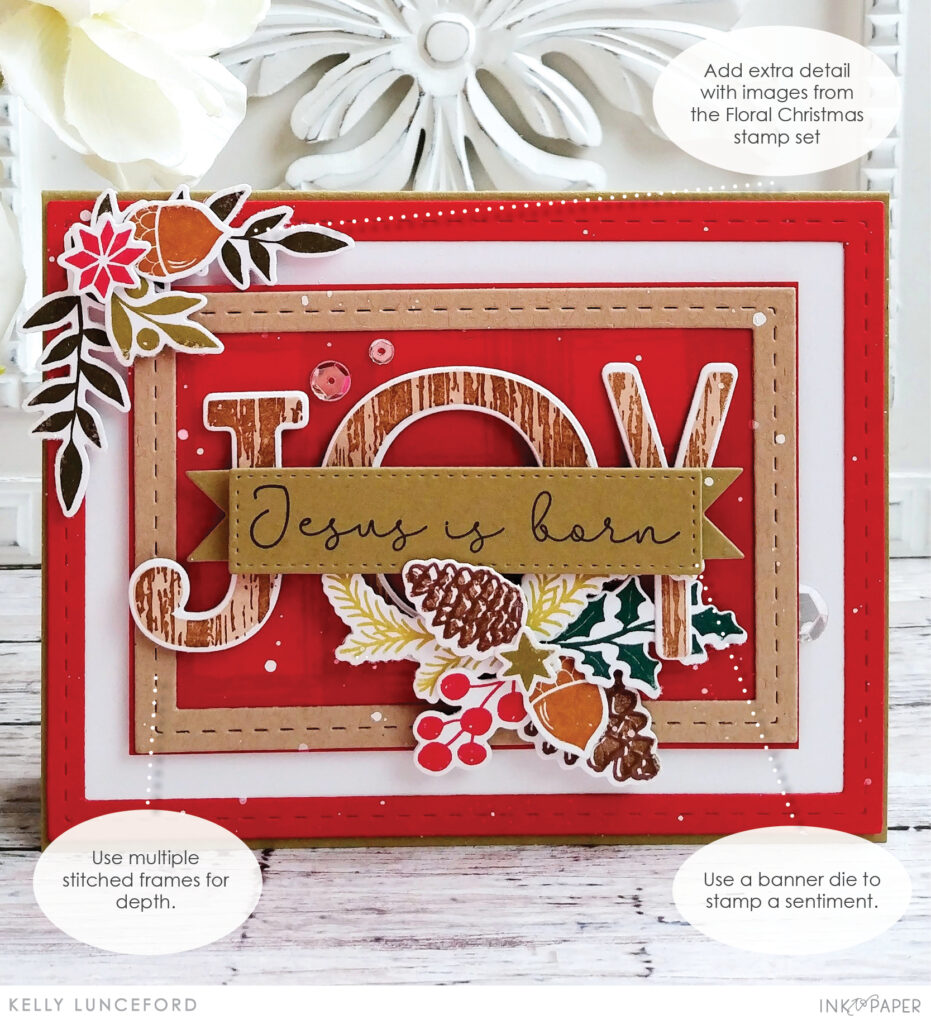 The Joy of Noel + Brushed Plaid Background + Feathered Friends 4 + Just ...