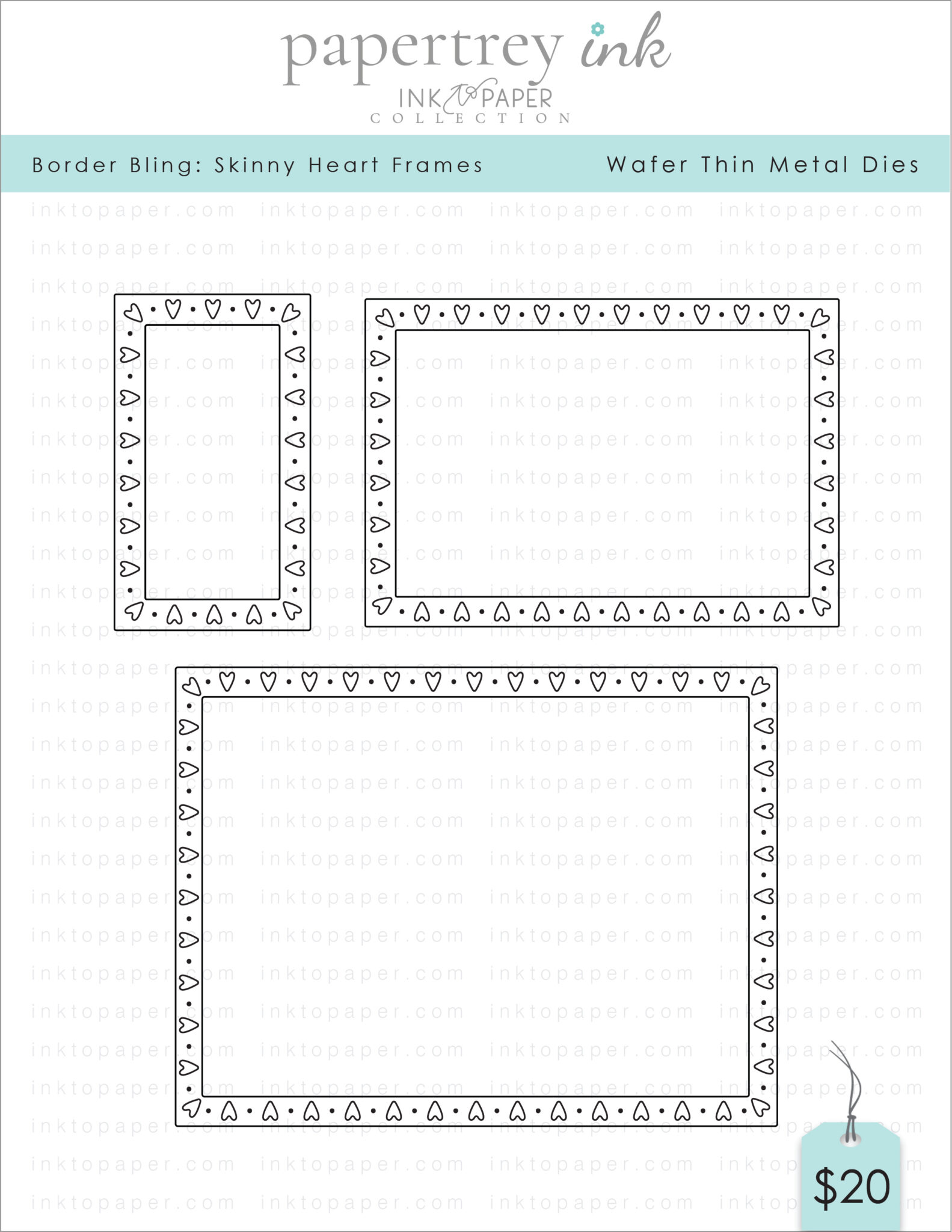 Anywhere Together + Border Bling: Skinny Heart Frames + Storybook Love ...