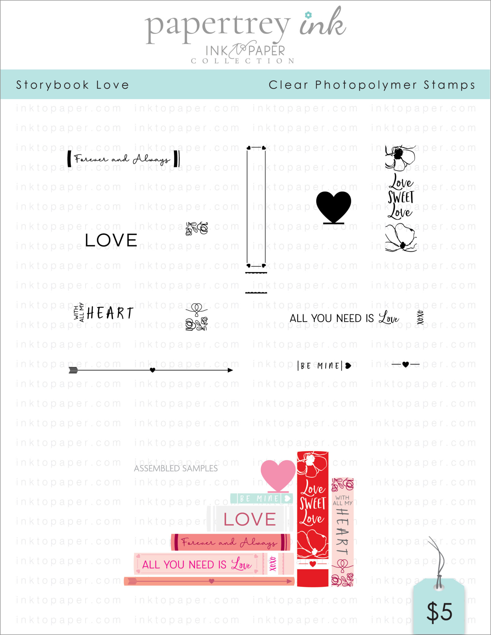 Anywhere Together + Border Bling: Skinny Heart Frames + Storybook Love ...