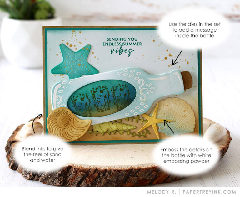 Message In a Bottle + Inside Greetings: Summer + Summer Shells + Just ...