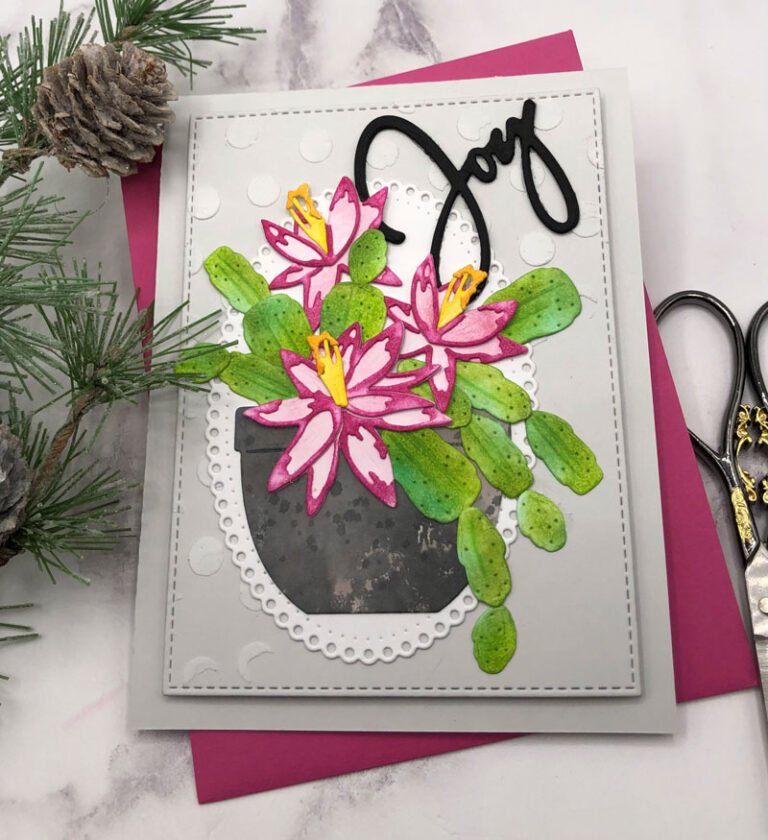 Into the Blooms: Cactus + Cover Plate: Stitched Florals + Inside ...