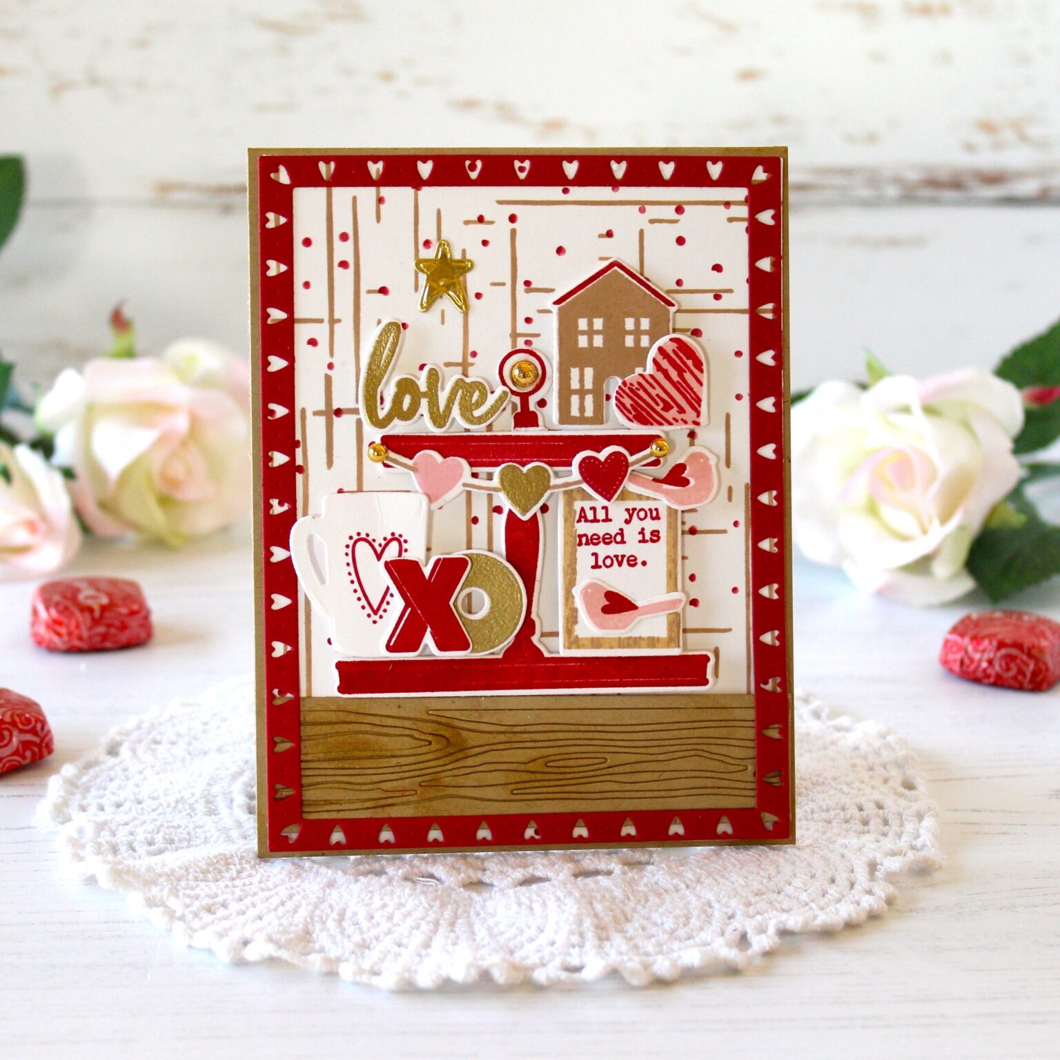 Tiers of Cheer: Valentine + Scalloped Treat Box + Love to Layer: Hearts
