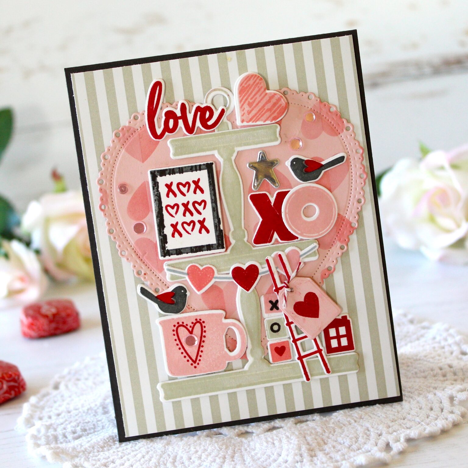 Tiers of Cheer: Valentine + Scalloped Treat Box + Love to Layer: Hearts