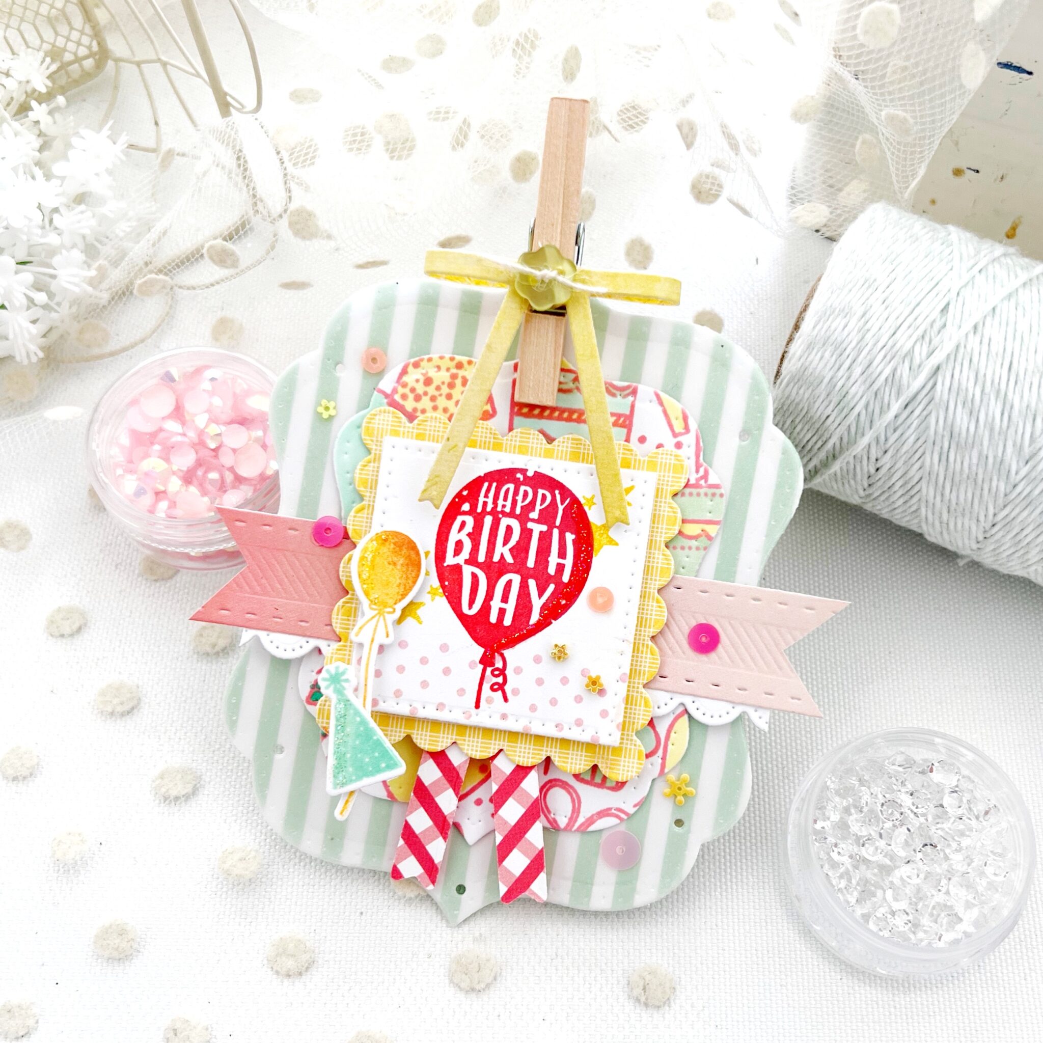 Birthday Tag Kit + Birthday Background & Birthday Celebration + Love to ...