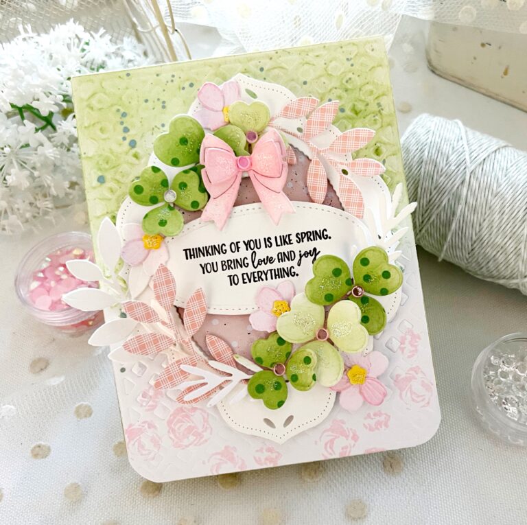 Border Bling: Lattice + Into the Blooms: Clover + Just Sentiments ...