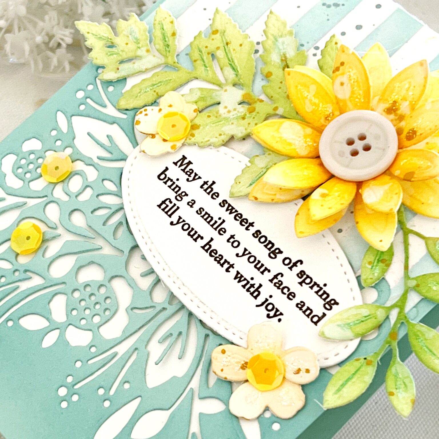 Border Bling: Lattice + Into the Blooms: Clover + Just Sentiments ...