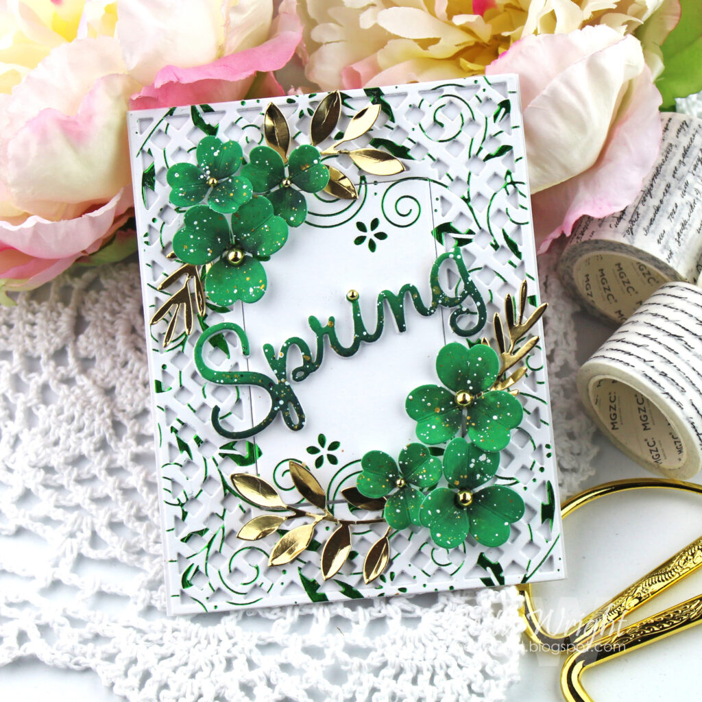 Border Bling: Lattice + Into the Blooms: Clover + Just Sentiments ...