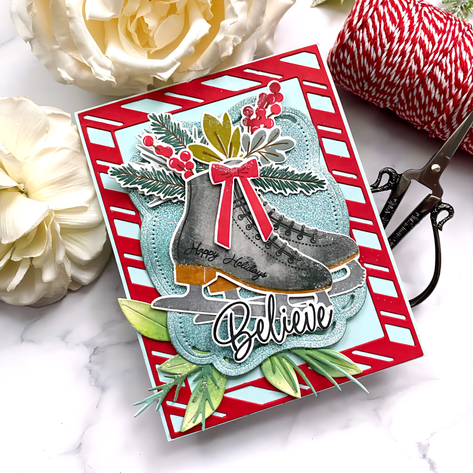 Skate Into the Holidays + Border Bling: Candy Cane Frames 1 & 2 + Fancy ...