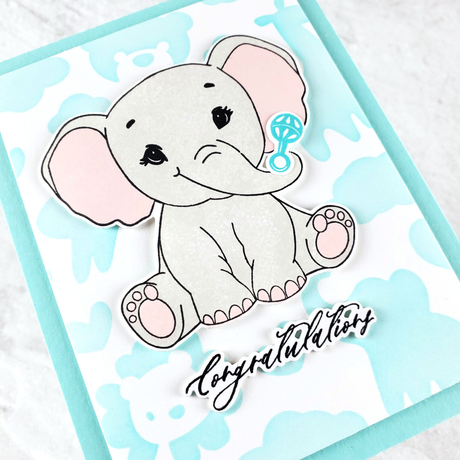 Baby Elephant + Baby Clouds + Soak Up the Fun