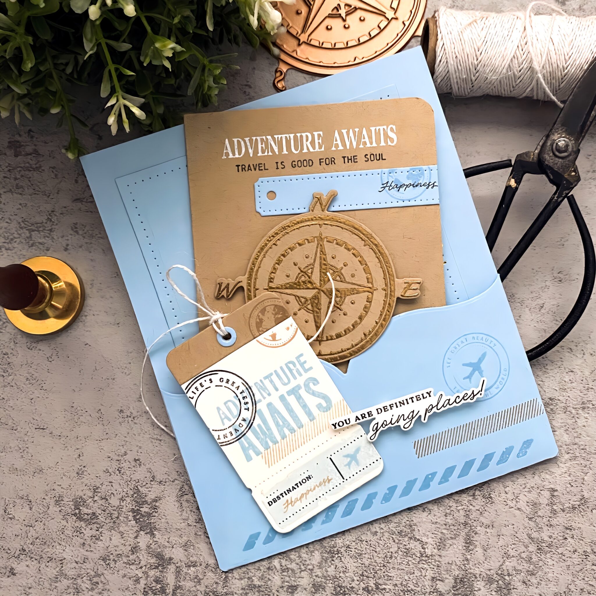 Going Places + Love to Layer: Circular Postage
