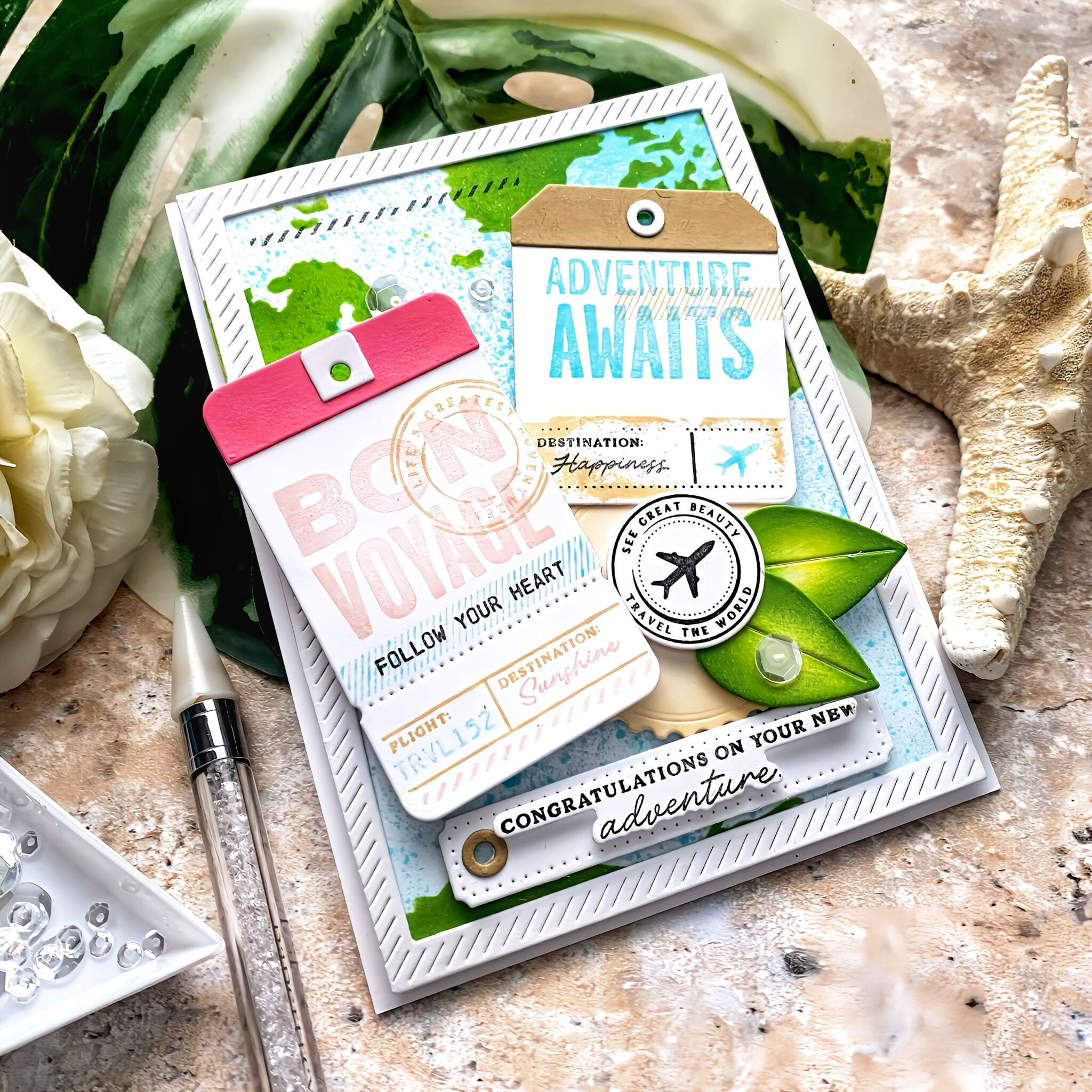 Going Places + Love to Layer: Circular Postage