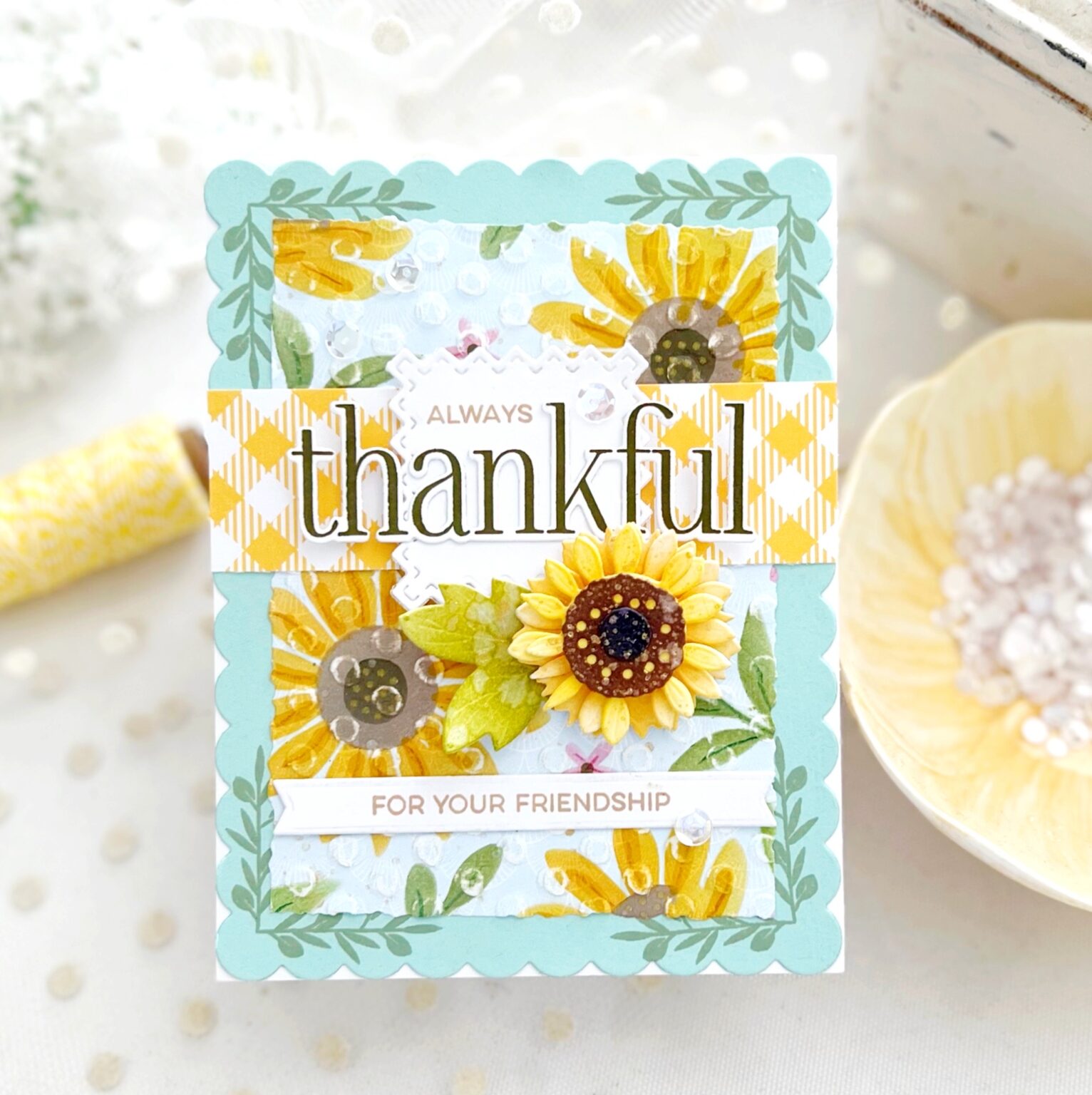 This is Big Sentiments: Thankful + Sunflower Garden + Love to Layer ...