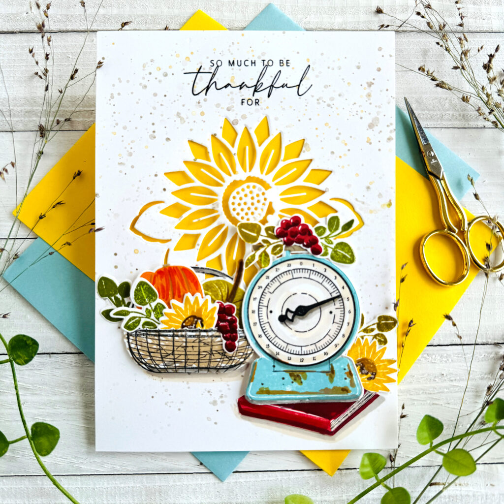 Measured in Abundance + Elegant Edges: Sunflower + Bountiful Cornucopia