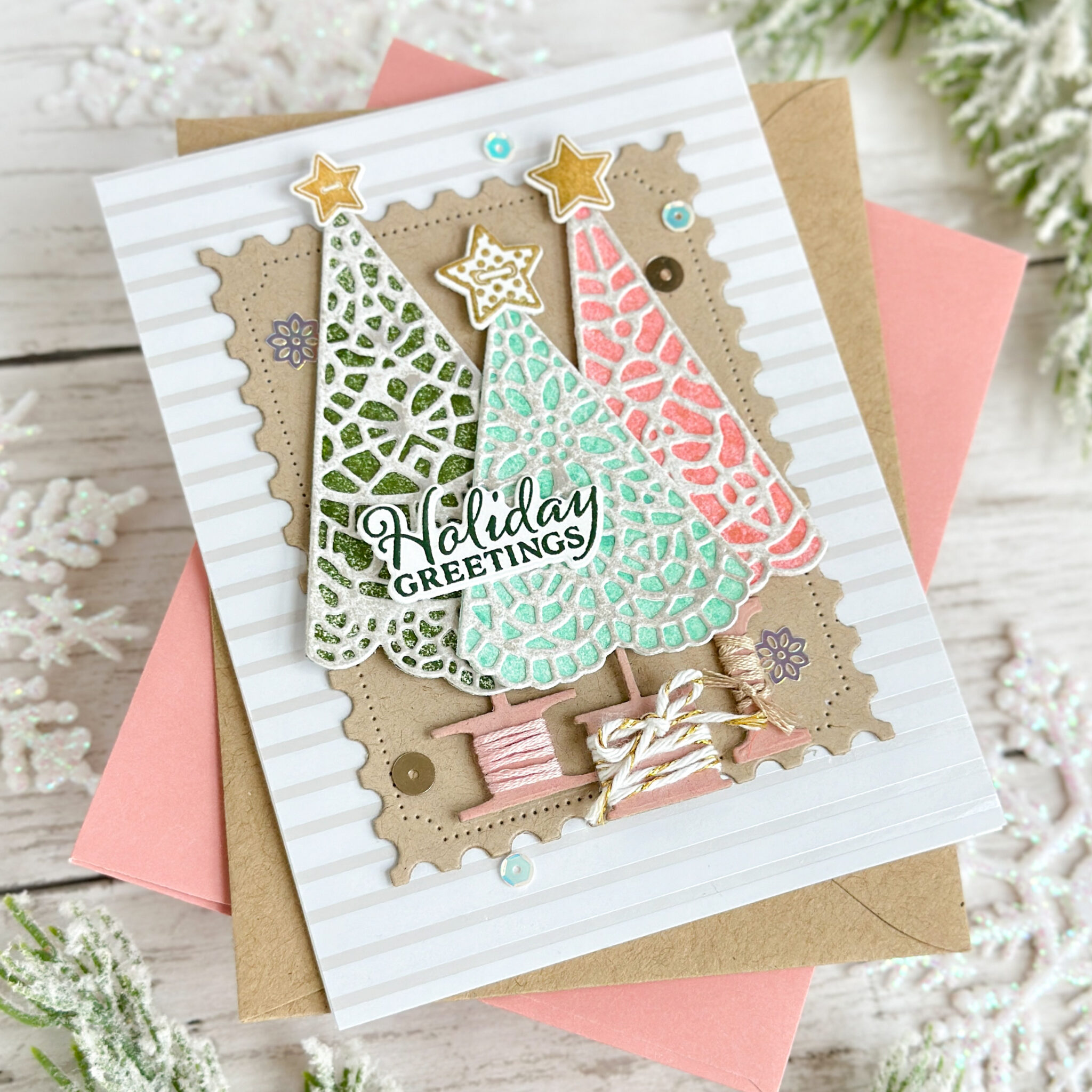 Doily Trees + Cornered: Bow + Reflections: September