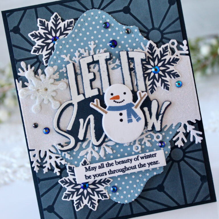 The Bigs Winter Sentiments + Love to Layer: Garnished Edges + It’s Time + Cornered: Clock ...