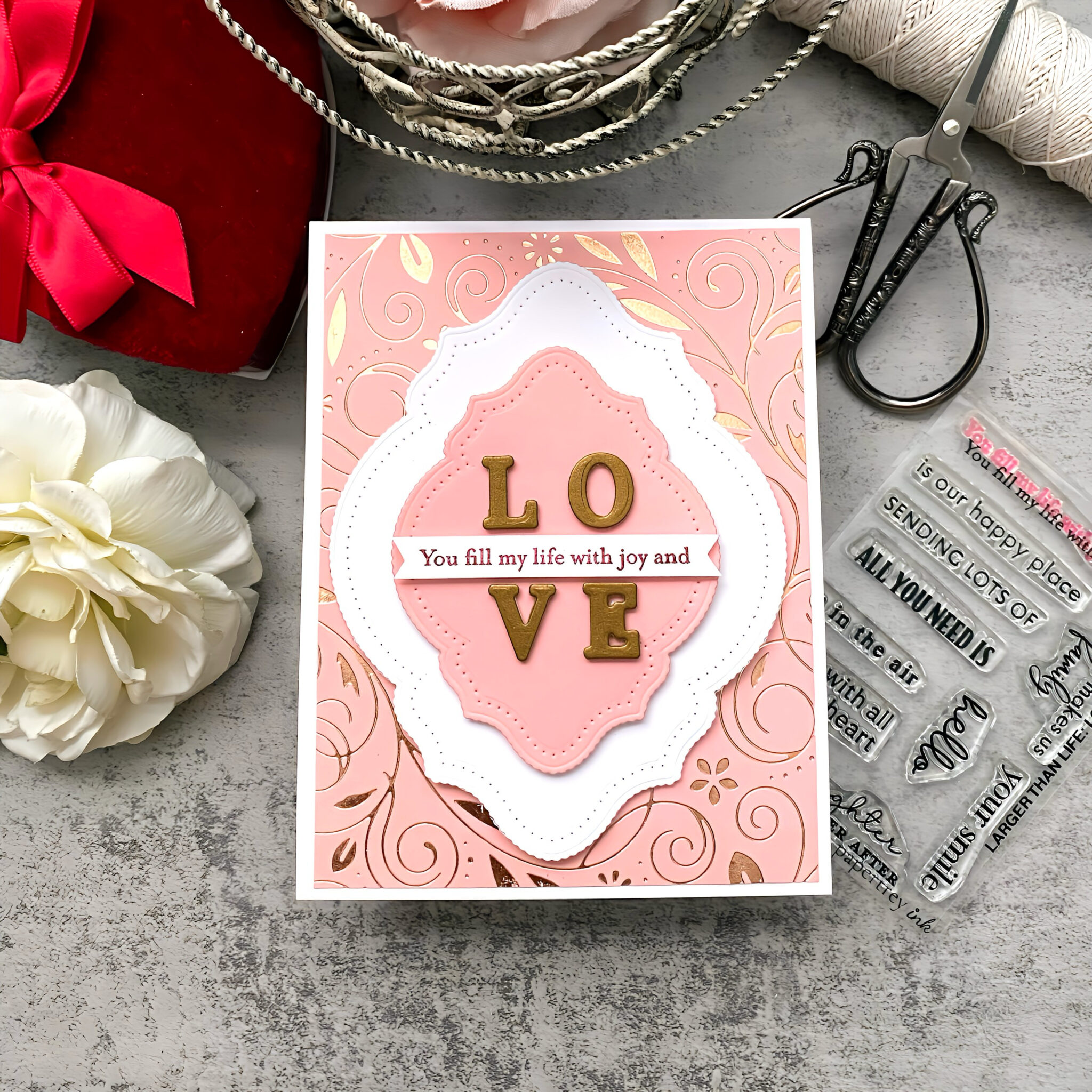 Project Inspiration: Creating a Love-Filled Card with Custom Details