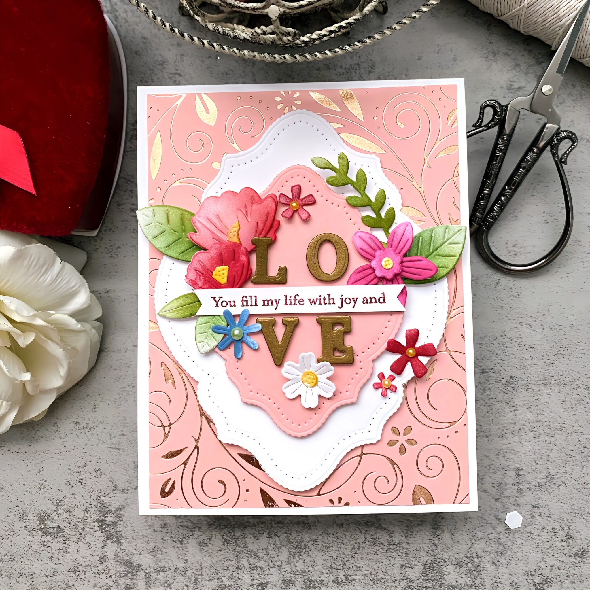 Project Inspiration: Creating a Love-Filled Card with Custom Details