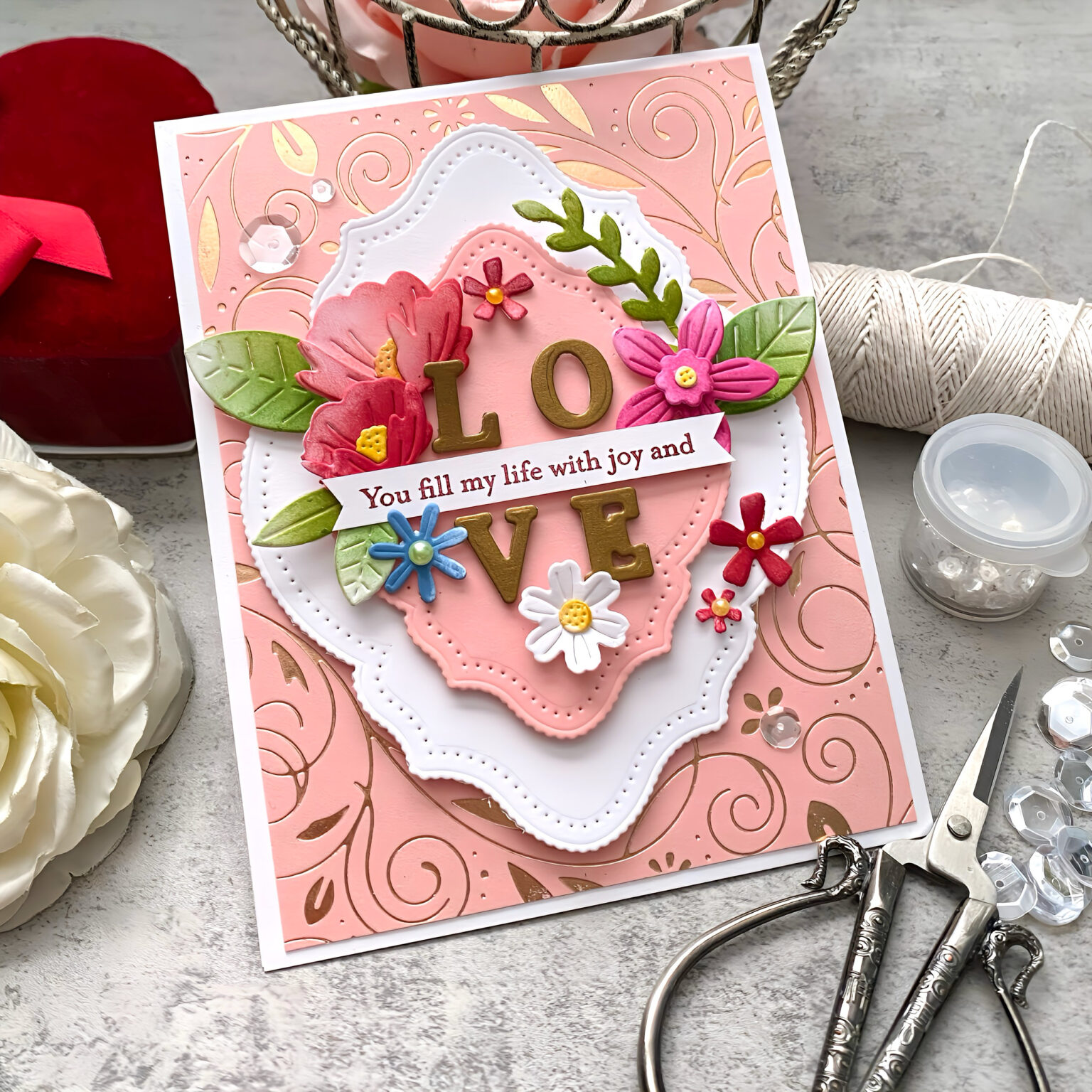 Project Inspiration: Creating a Love-Filled Card with Custom Details