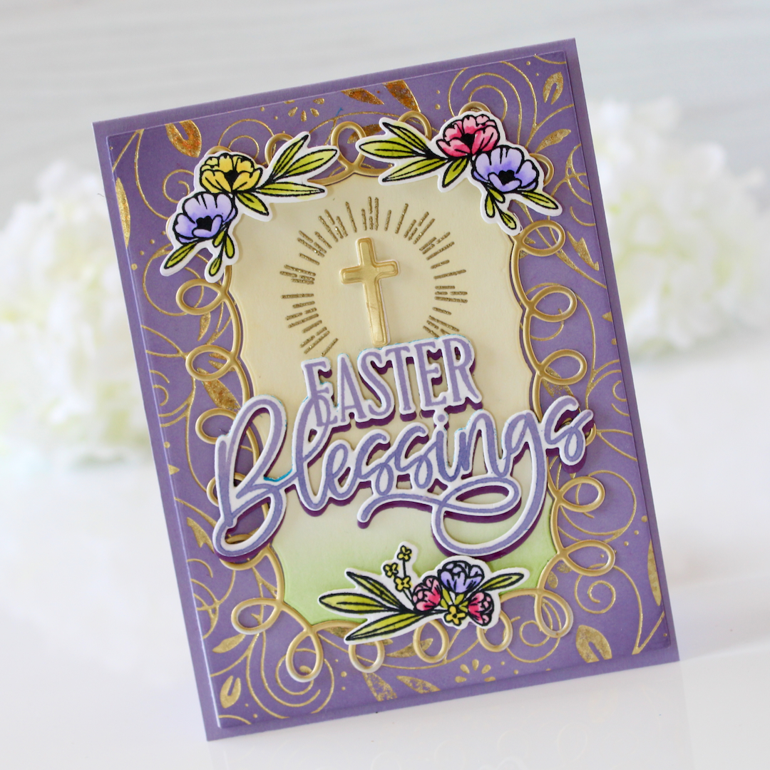 The Bigs Easter Sentiments stamps and dies + Perfectly Coiled ...