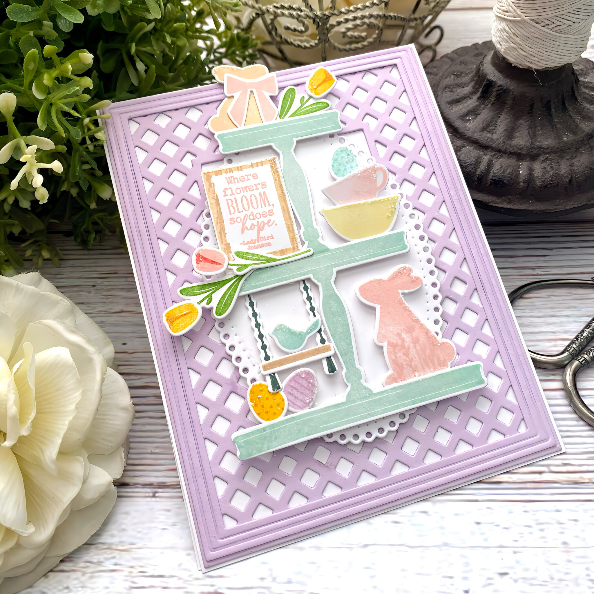 The Bigs Easter Sentiments stamps and dies + Perfectly Coiled ...