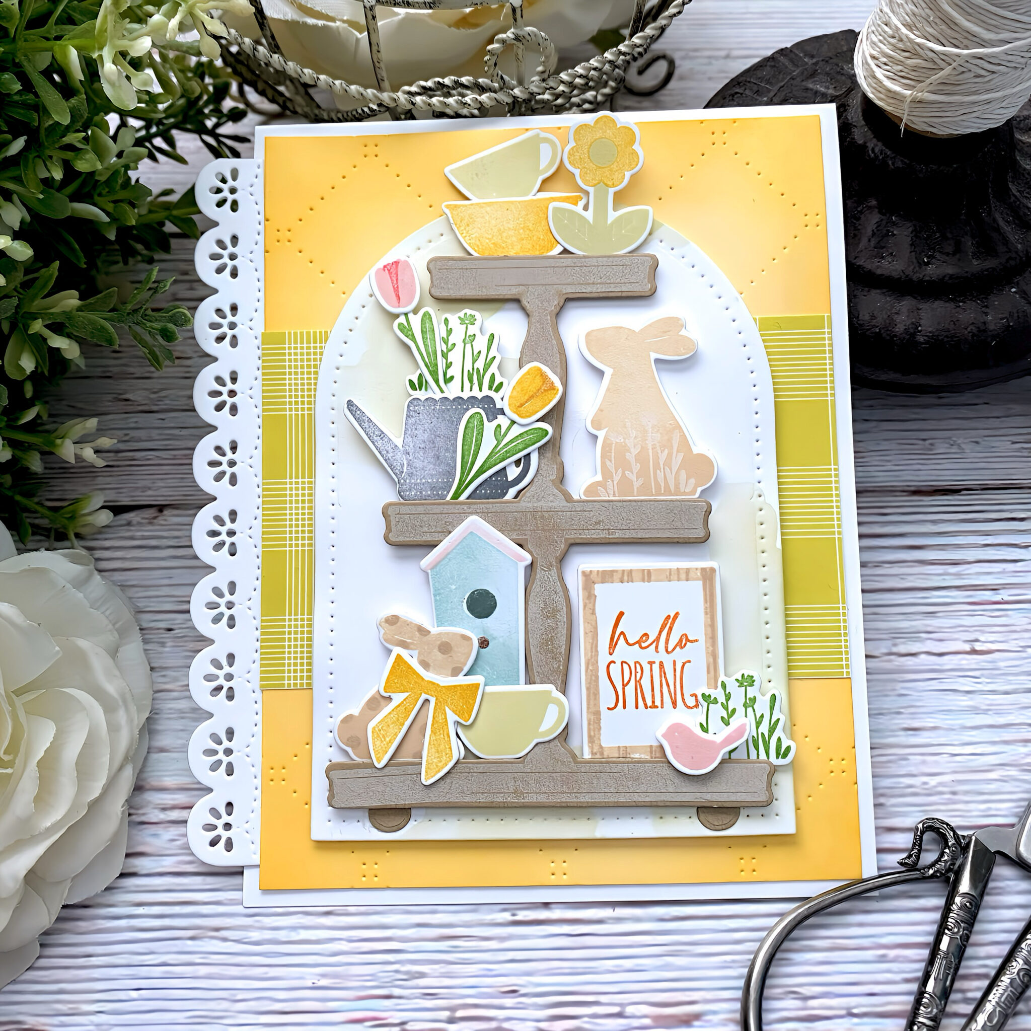 The Bigs Easter Sentiments stamps and dies + Perfectly Coiled ...