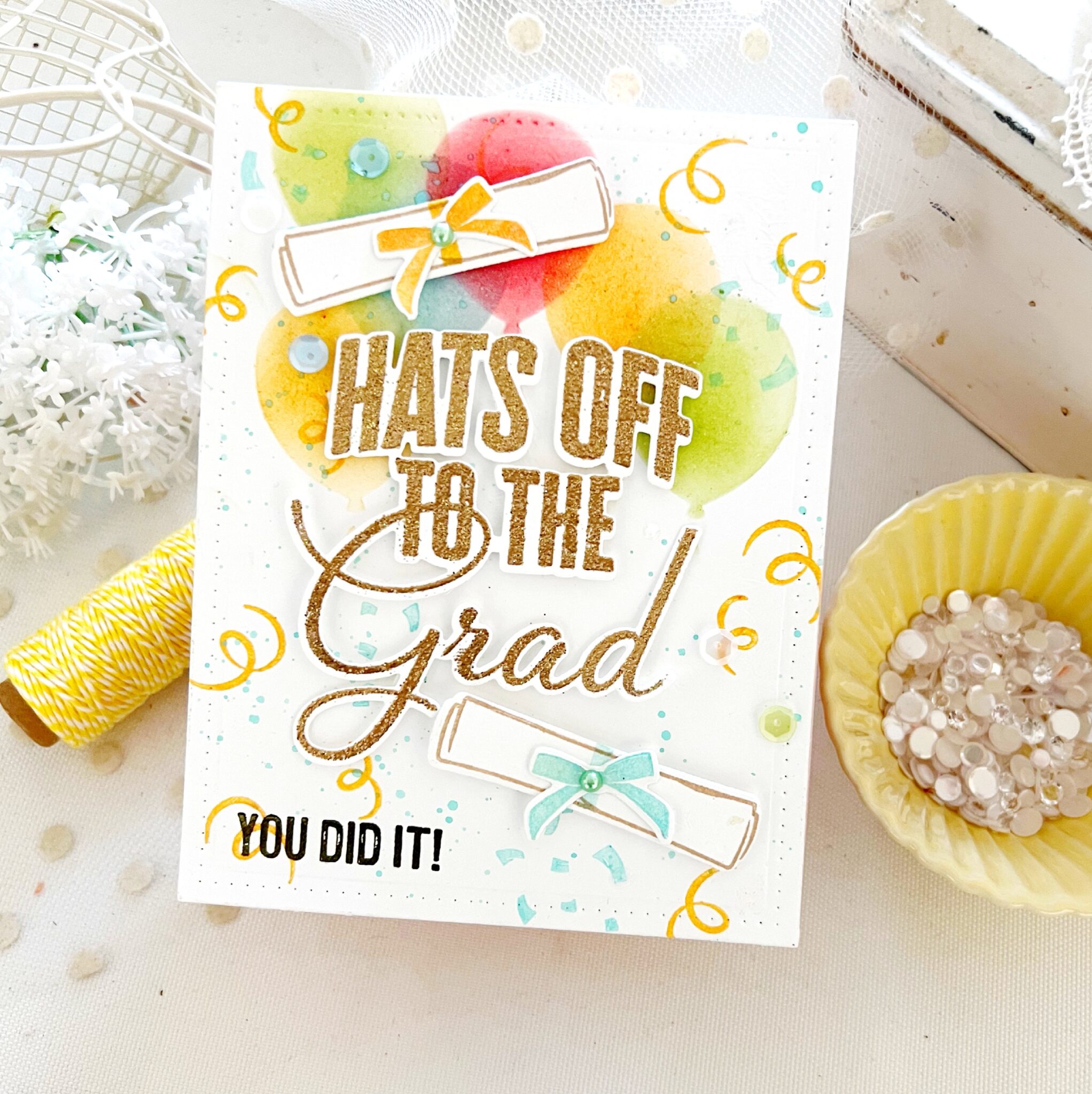 The Bigs Congrats to the Grad stamps and dies & Cornered: Graduation ...