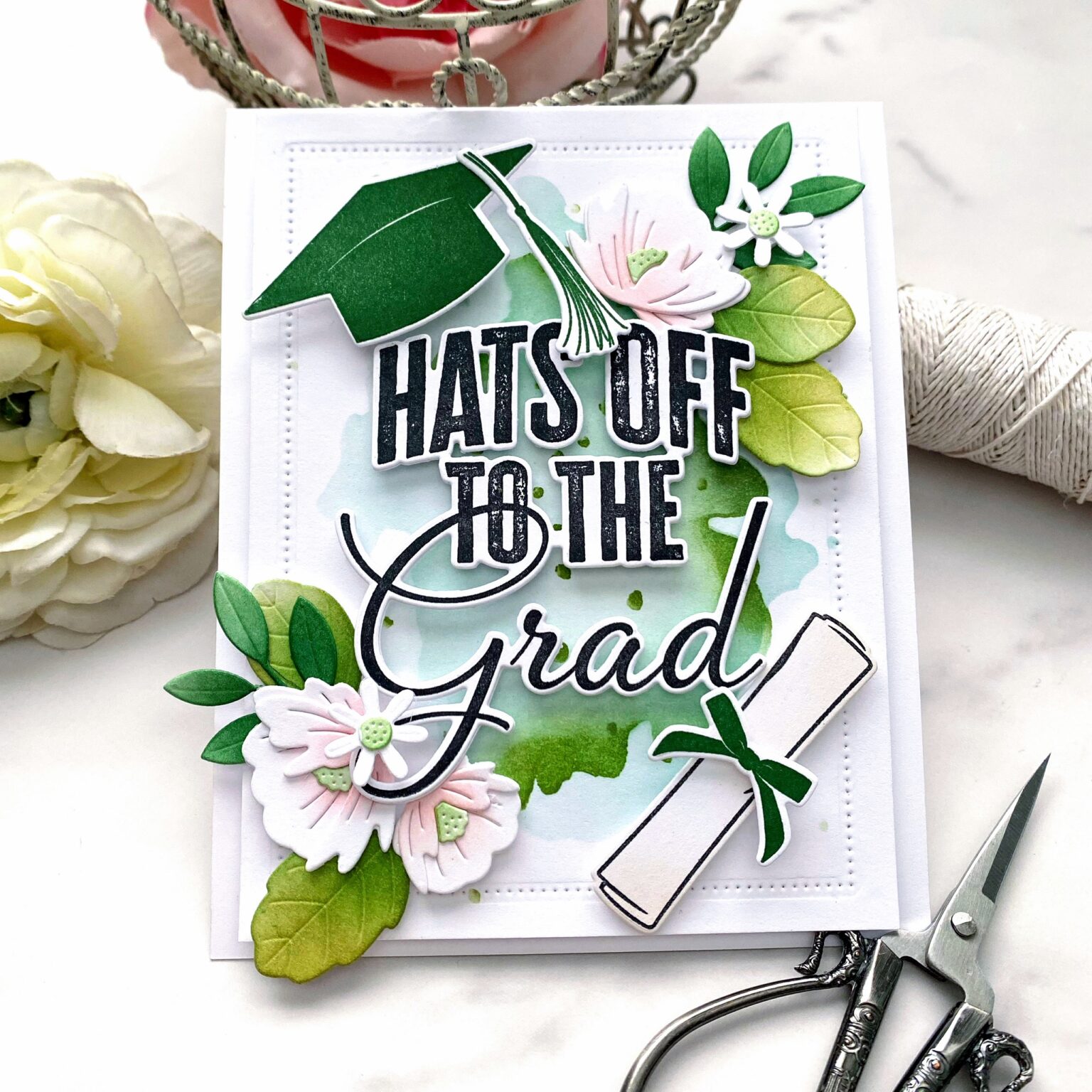 The Bigs Congrats to the Grad stamps and dies & Cornered: Graduation ...