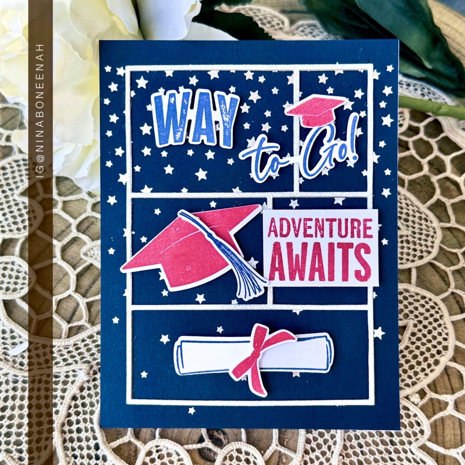 The Bigs Congrats to the Grad stamps and dies & Cornered: Graduation ...