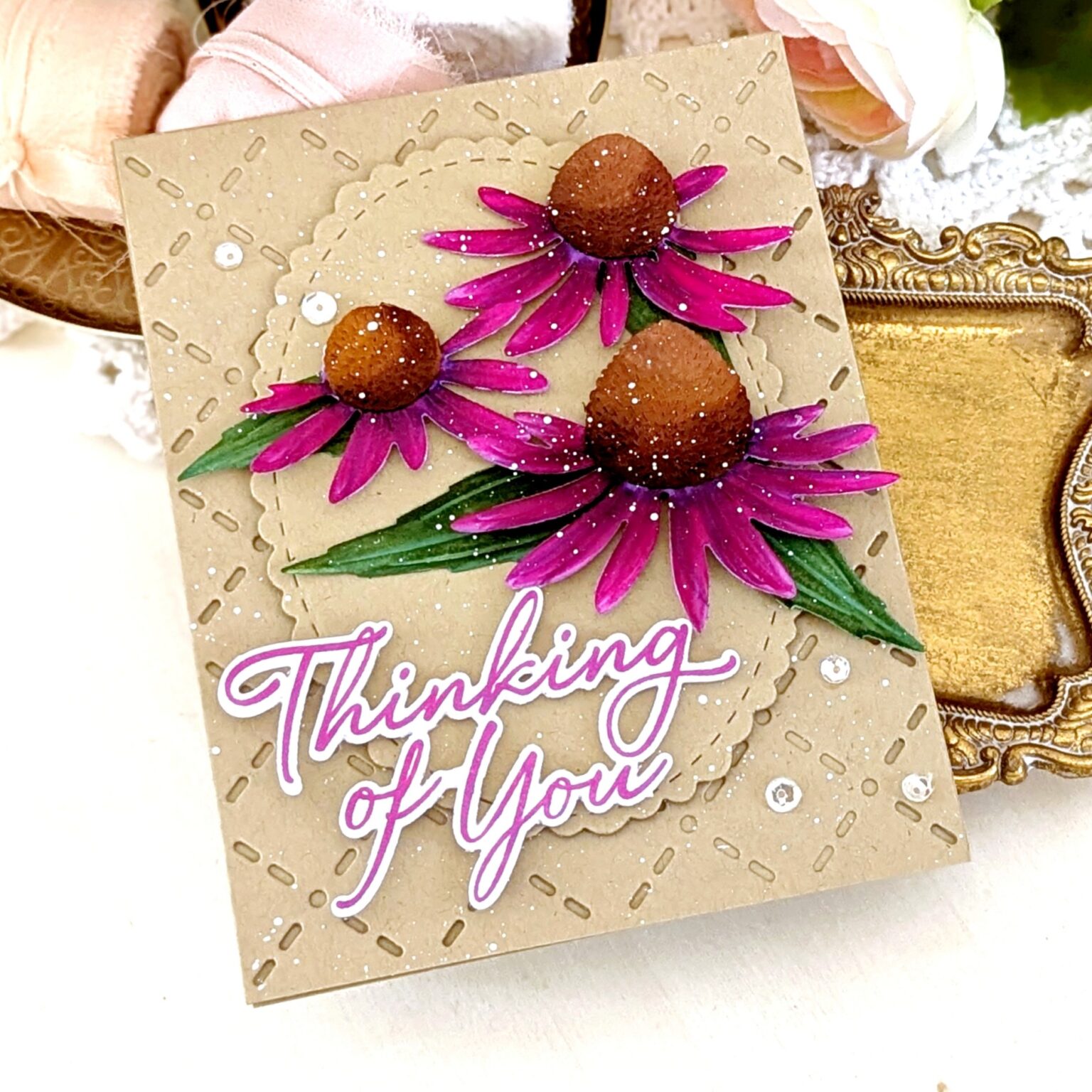 This is Big Sentiments: Thinking of You stamps and dies + Into the ...