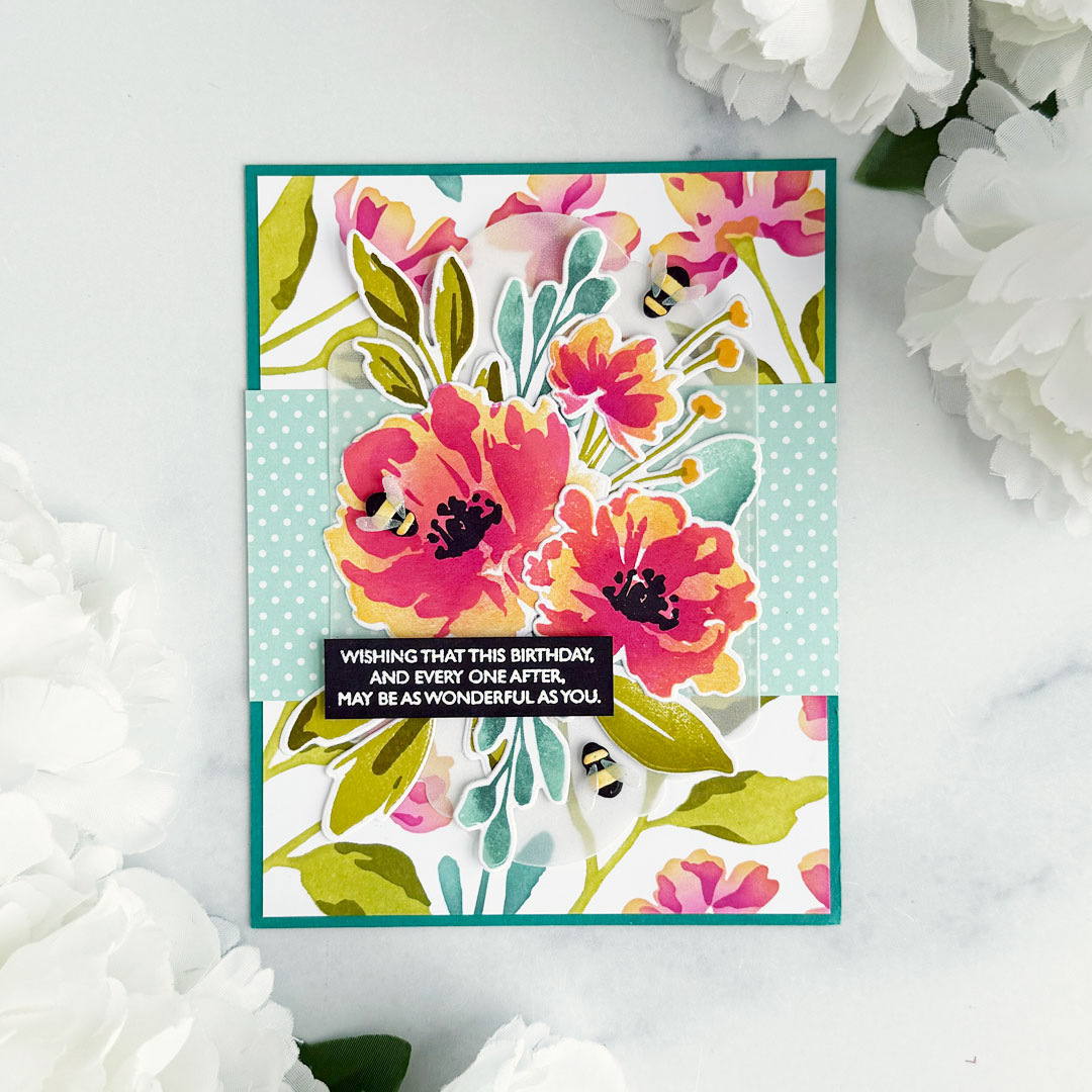 Project Inspiration: A Birthday Card with In the Meadow by Brenda Noelke