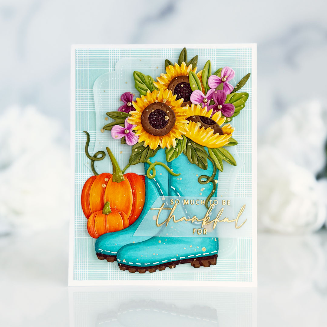 Into the Blooms: Fall Boot Dies+ Love to Layer: Elegant Points Dies ...