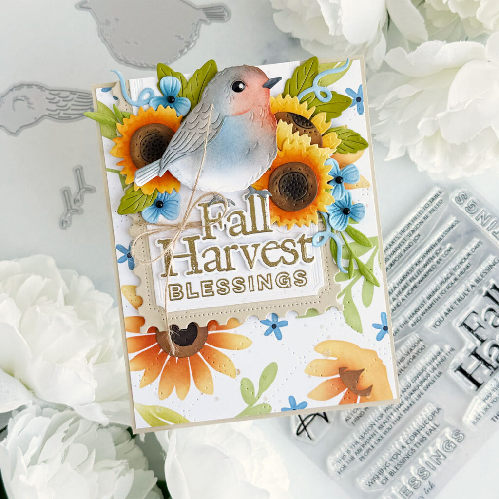 Project Inspiration: Fall Harvest Blessings with a Feathered Friend by ...