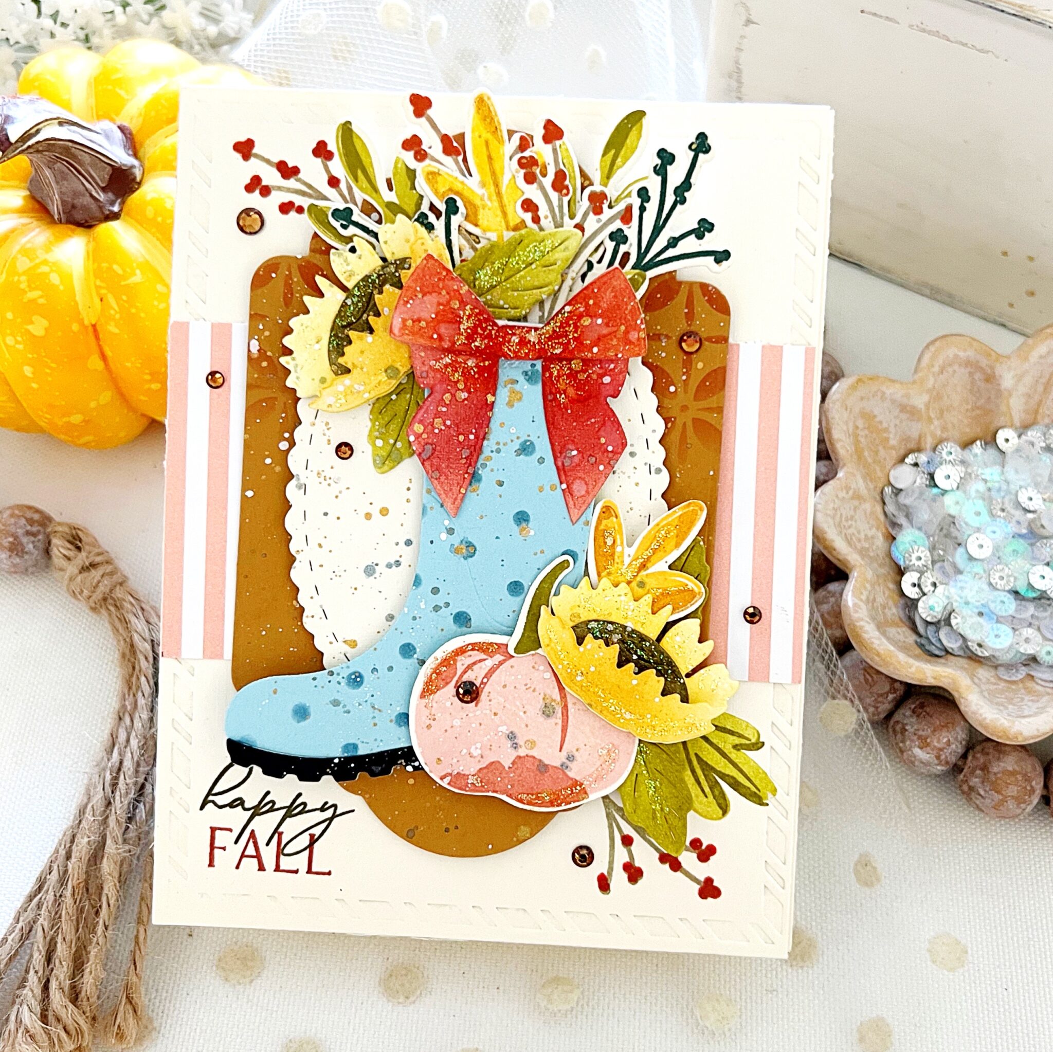 Project Inspiration: Happy Fall Card by Melissa Phillips